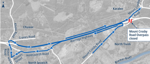QLD: Mount Crosby Road Overpass from 12 January 2026